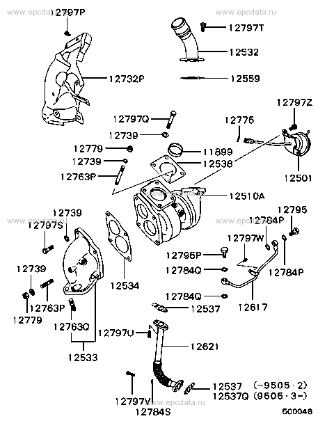 Turbocharger & supercharger for Mitsubishi Galant SNPF - Auto parts ...