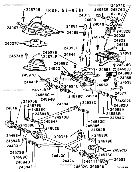 A/t floor shift linkage for Mitsubishi Pajero WMRP5 - Genuine parts ...