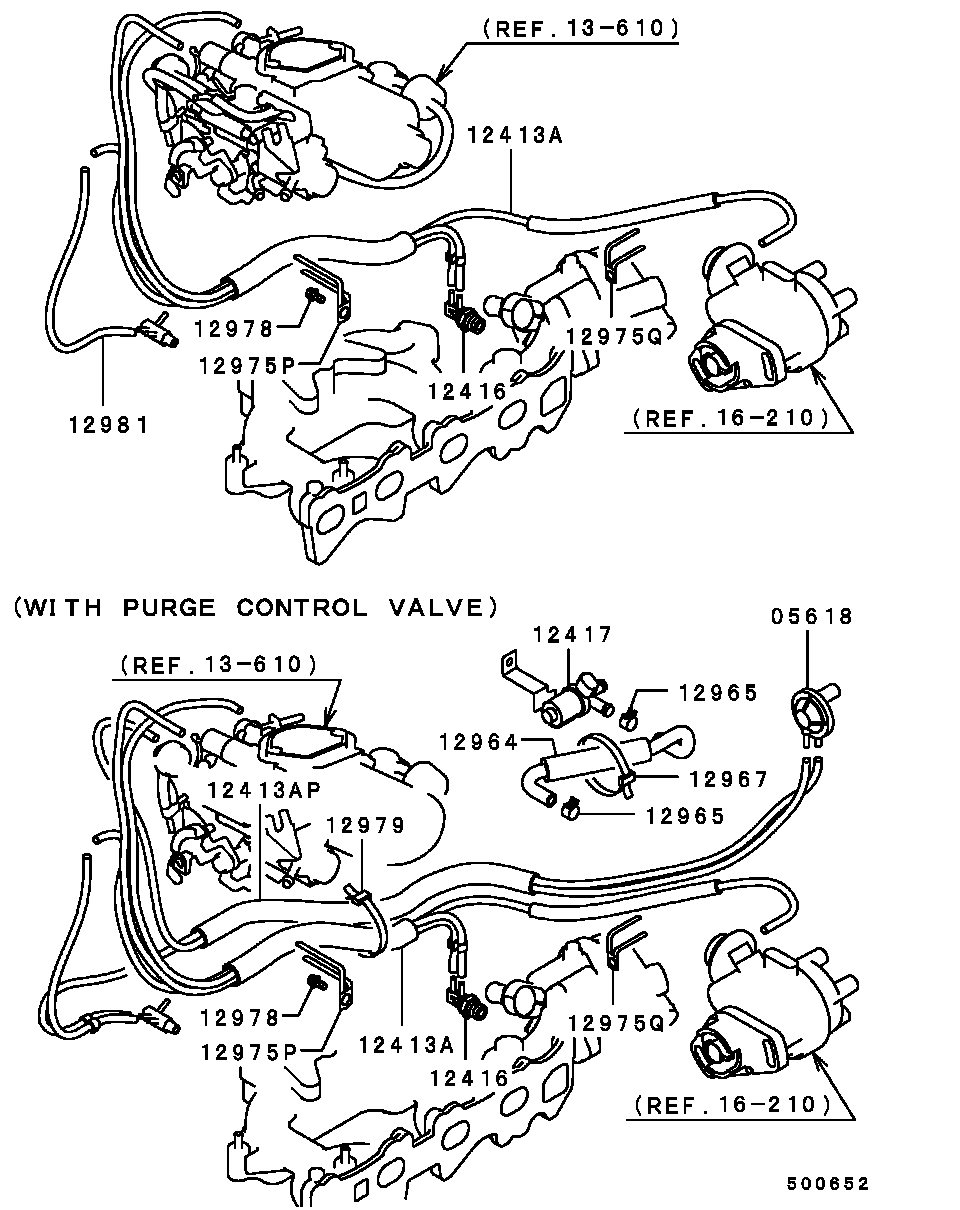 Emission control for Mitsubishi Colt CK2A, GLX,4FA/T RHD SRJR 1995.11 ...