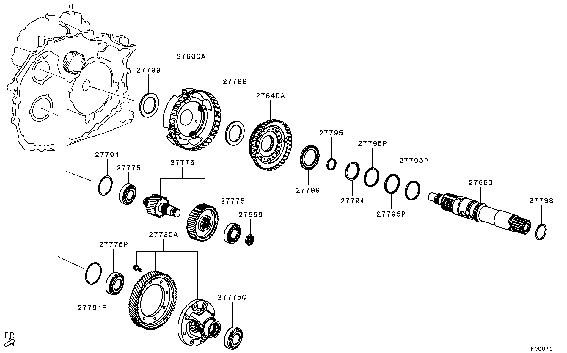 A/t gear & governor for Mitsubishi Outlander GF3W, 2.4G ,INSTYLE ,CVT ...