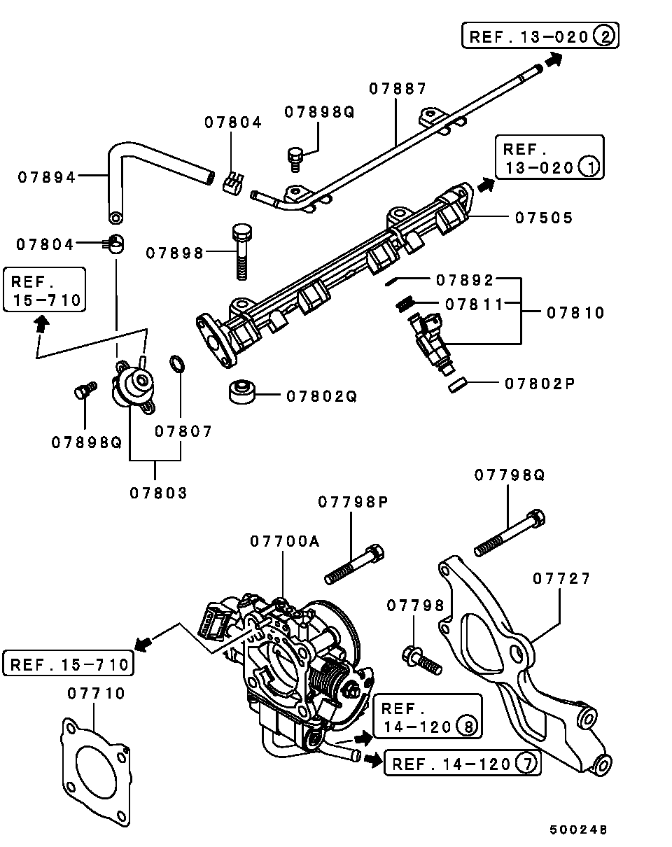 Injector & throttle body for Mitsubishi Lancer CJ4A, CYBORG(MIVEC ...