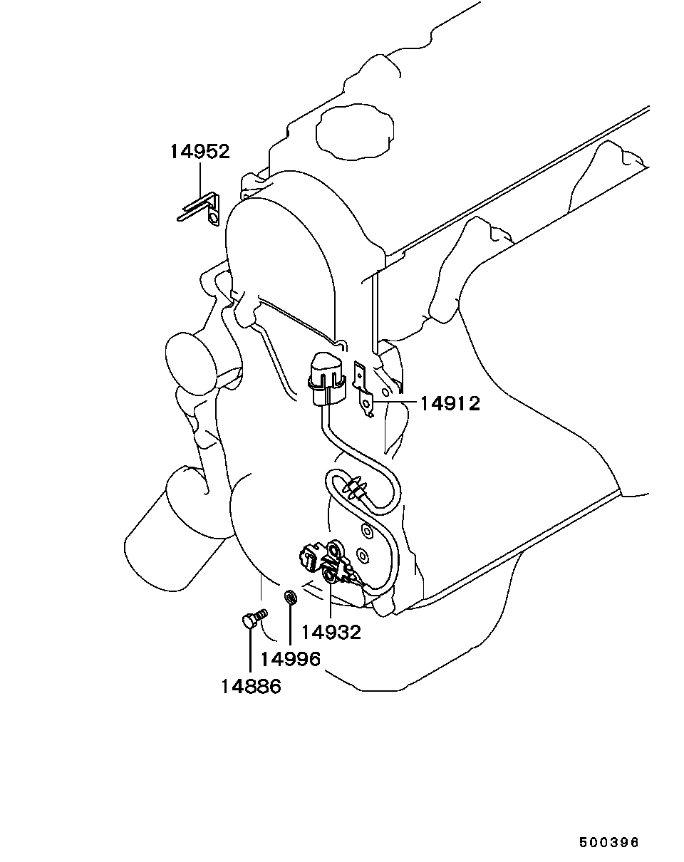 Electrical control for Mitsubishi Lancer CK2A, MX-SALOON G(DOHC),4FA/T ...