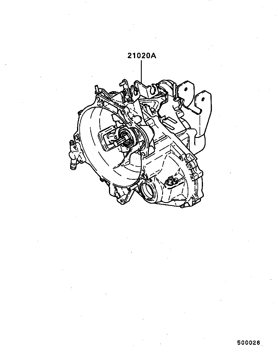 Manual transmission assy - Mitsubishi Eclipse Spyder D38A, BNGFL4M GS-T ...